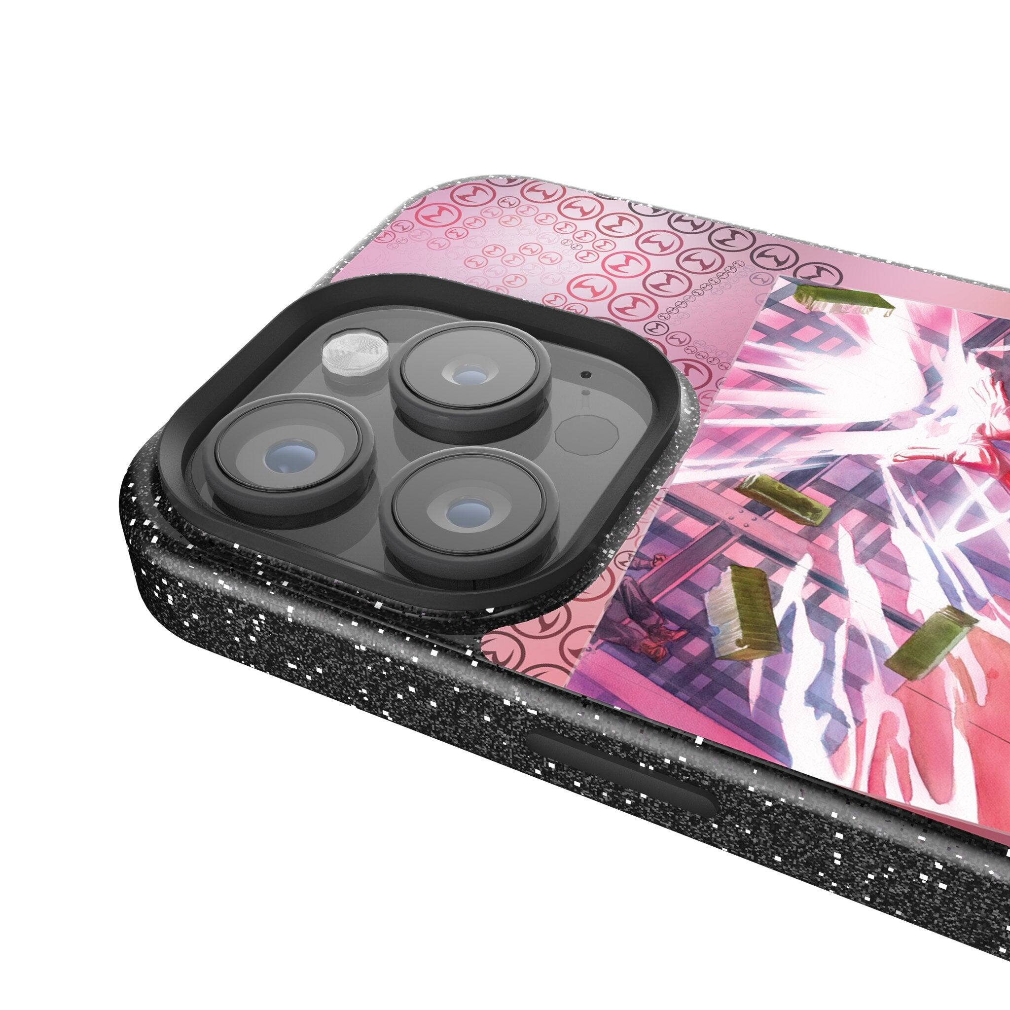 Keyscaper Marvel Cover Art Black Bling Phone Case Apple iPhone 16 Plus ...