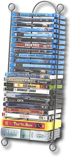 Best Buy: Atlantic Multimedia Storage Tower Titanium 63712054