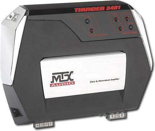 Best Buy: MTX 400W Class D Bridgeable Mono Amplifier with Low-Pass ...
