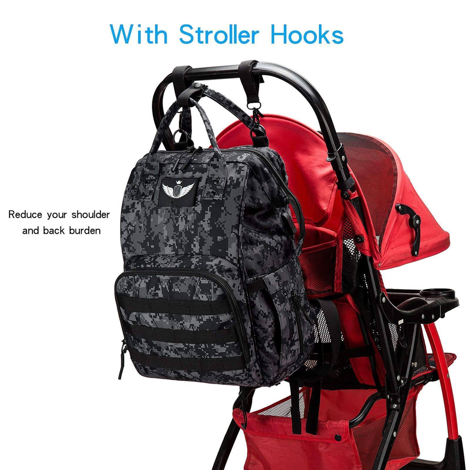 Live At Space Diaper Bag Backpack With Usb Charging Port Straps And ...