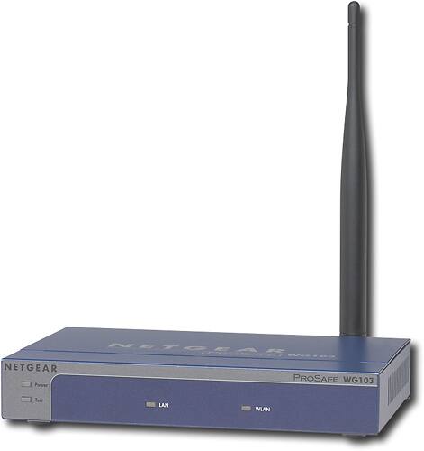 NETGEAR ProSafe IEEE 802.11b/g 54 Mbps Wireless Access Point Gray WG103 ...