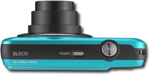 Best Buy: Samsung 12.2-Megapixel Digital Camera Blue SL605 Blue