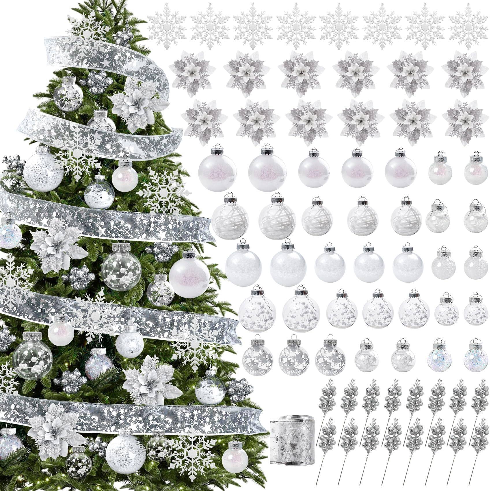 NICHOLAS KLEIN Champagne Christmas Tree Decorations Set Shatterproof ...