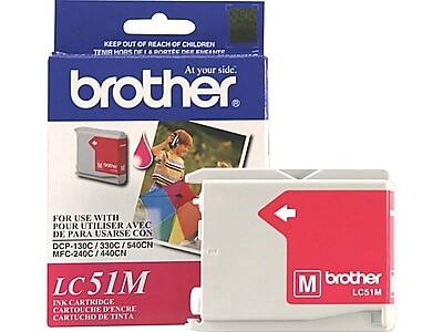 Brother Standard Ink Cartridge, Prints Up to 400 Pages Magenta LC51M ...