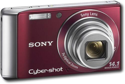 Best Buy: Sony Cyber-shot 14.1-Megapixel Digital Camera Red W370 Red