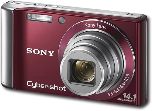Best Buy: Sony Cyber-shot 14.1-Megapixel Digital Camera Red W370 Red
