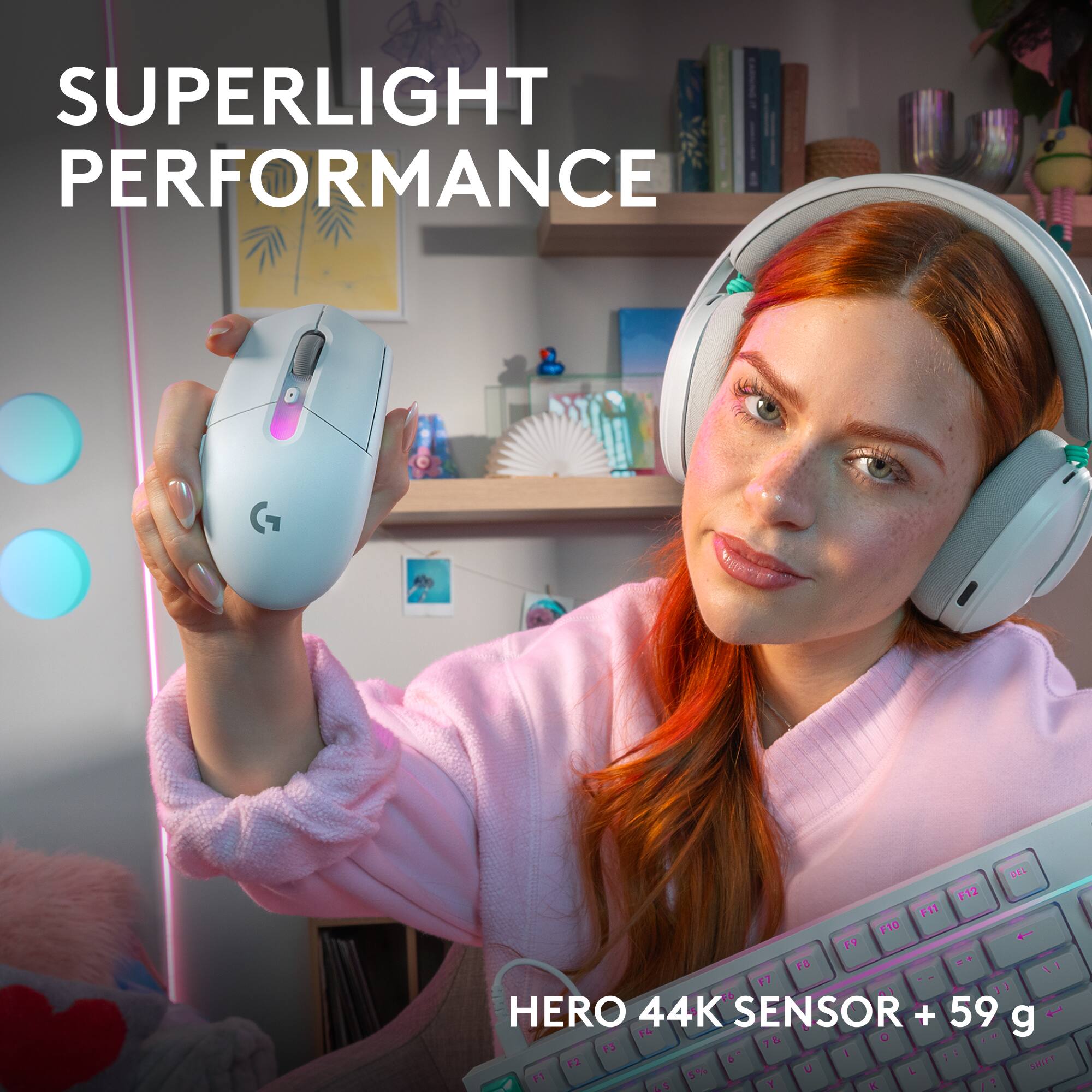 Logitech G305 X SUPERLIGHT Wireless Bluetooth Gaming Mouse with HERO ...