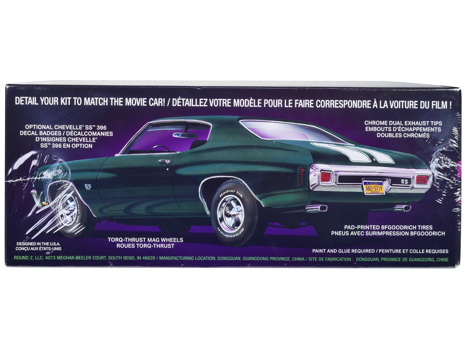 Skill 2 Model Kit 1970 Chevrolet Chevelle SS "John Wick" (2014) Movie 1 ...