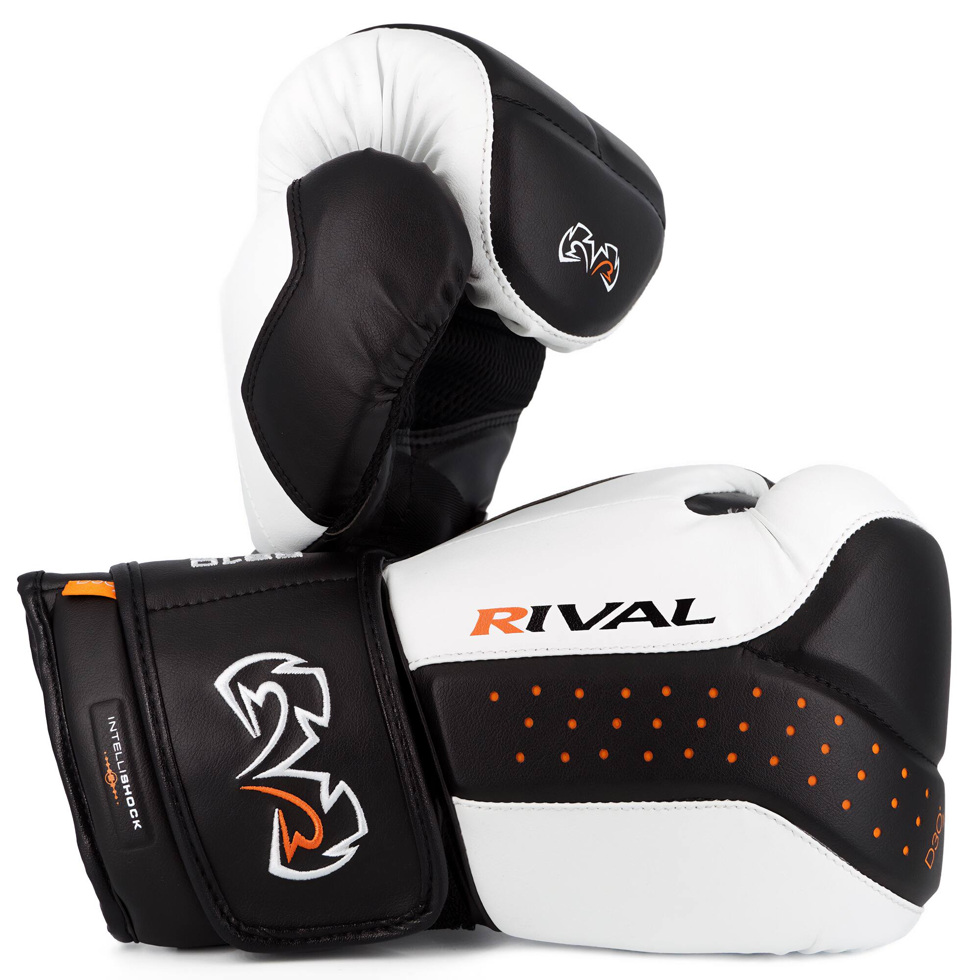 RIVAL Boxing RB10 Intelli Shock Hook and Loop Bag Gloves Medium Black ...