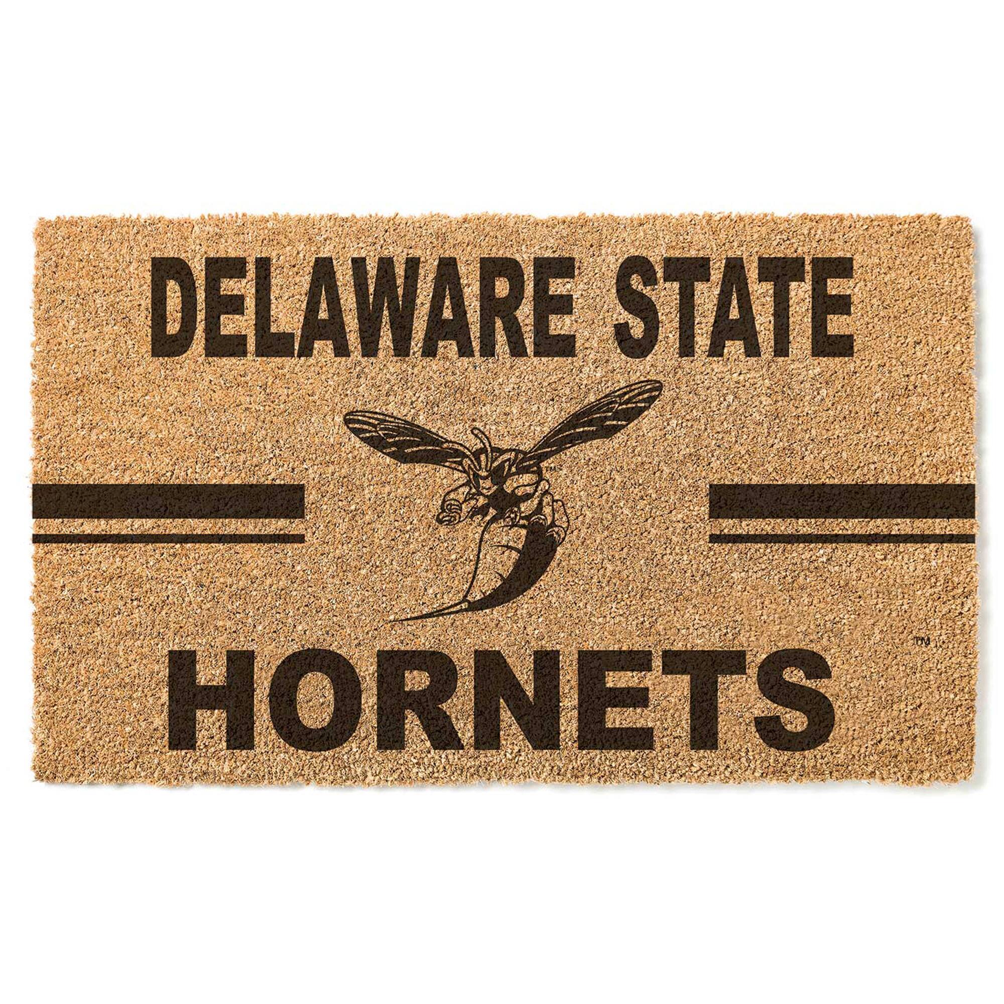 Jardine Delaware State Hornets 18" x 30" Team Logo Doormat Brown ...