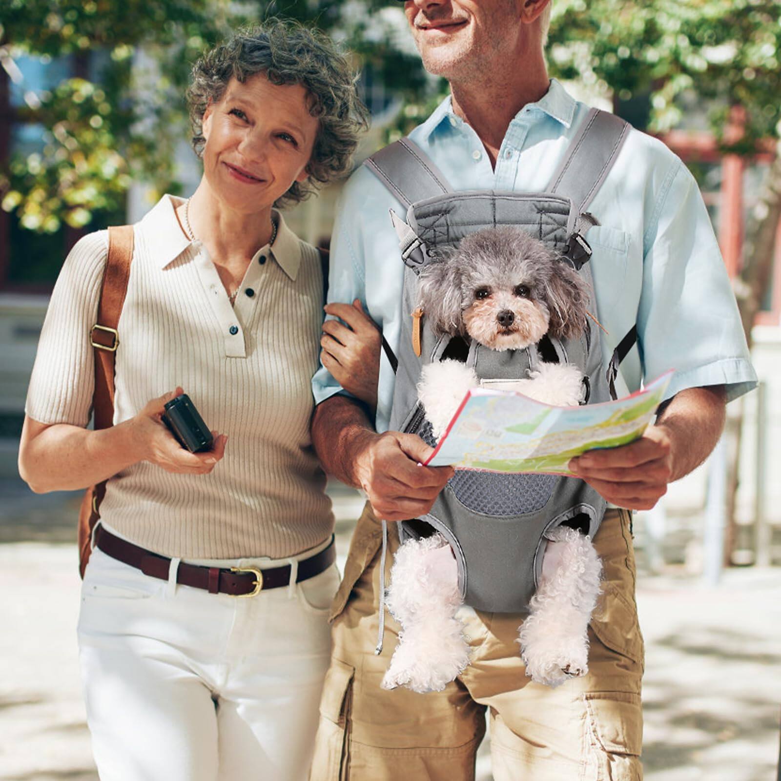 Live At Space Dog Carrier Backpack Pet Front Out Chest For Small Medium Dogs Hands free Cat ...