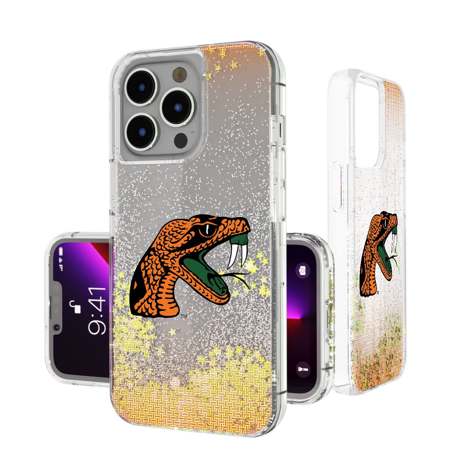 Keyscaper NCAA Florida A&M Rattlers Linen Logo iPhone Glitter Case 16 ...