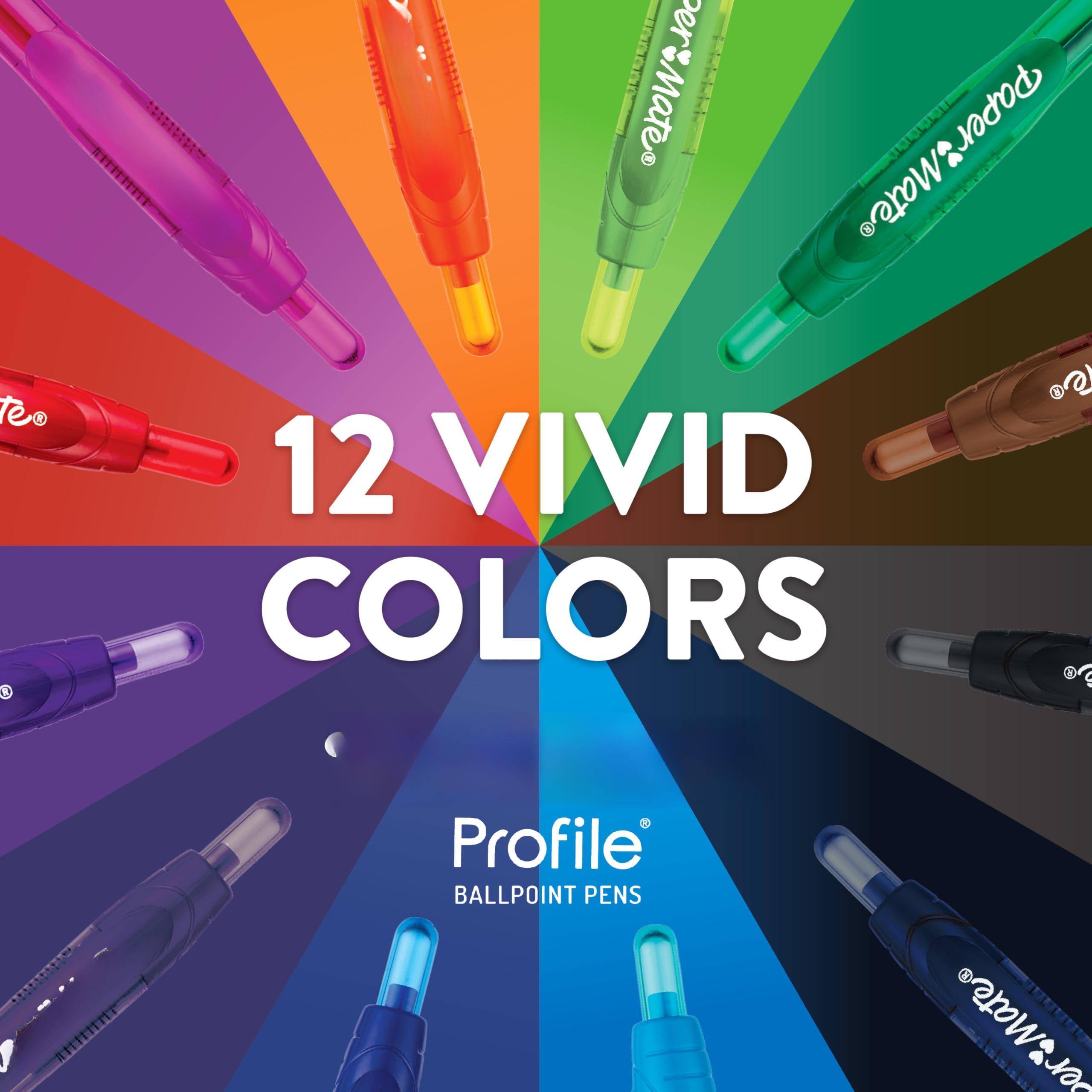 Paradigms Interiors Profile Retractable Ballpoint Pens Bold Assorted To ...