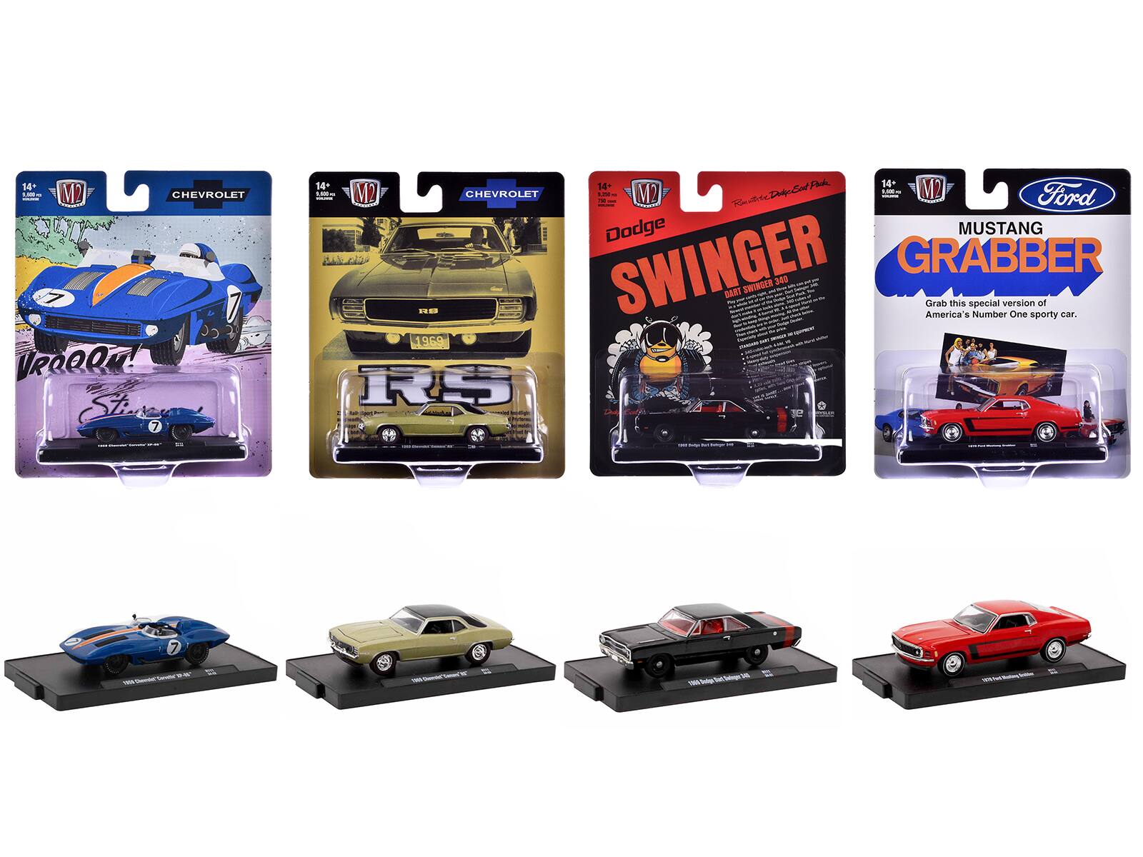 M2 "Auto Drivers" Set of 4 pieces in Blister Packs Release 111 Limited ...