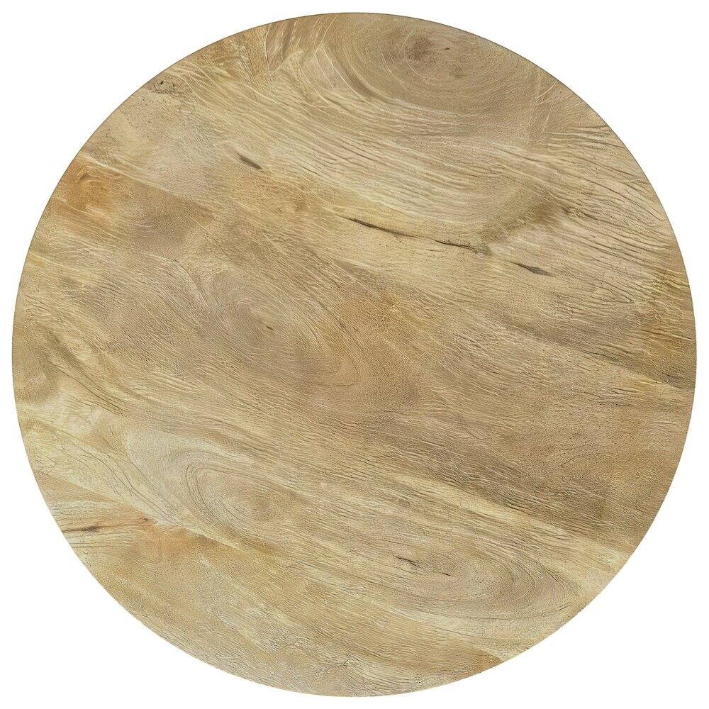 Coaster Co. of America Touhy Round Solid Wood End Side Table Natural ...