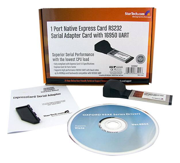 Best Buy: StarTech Serial ExpressCard Adapter Black EC1S952
