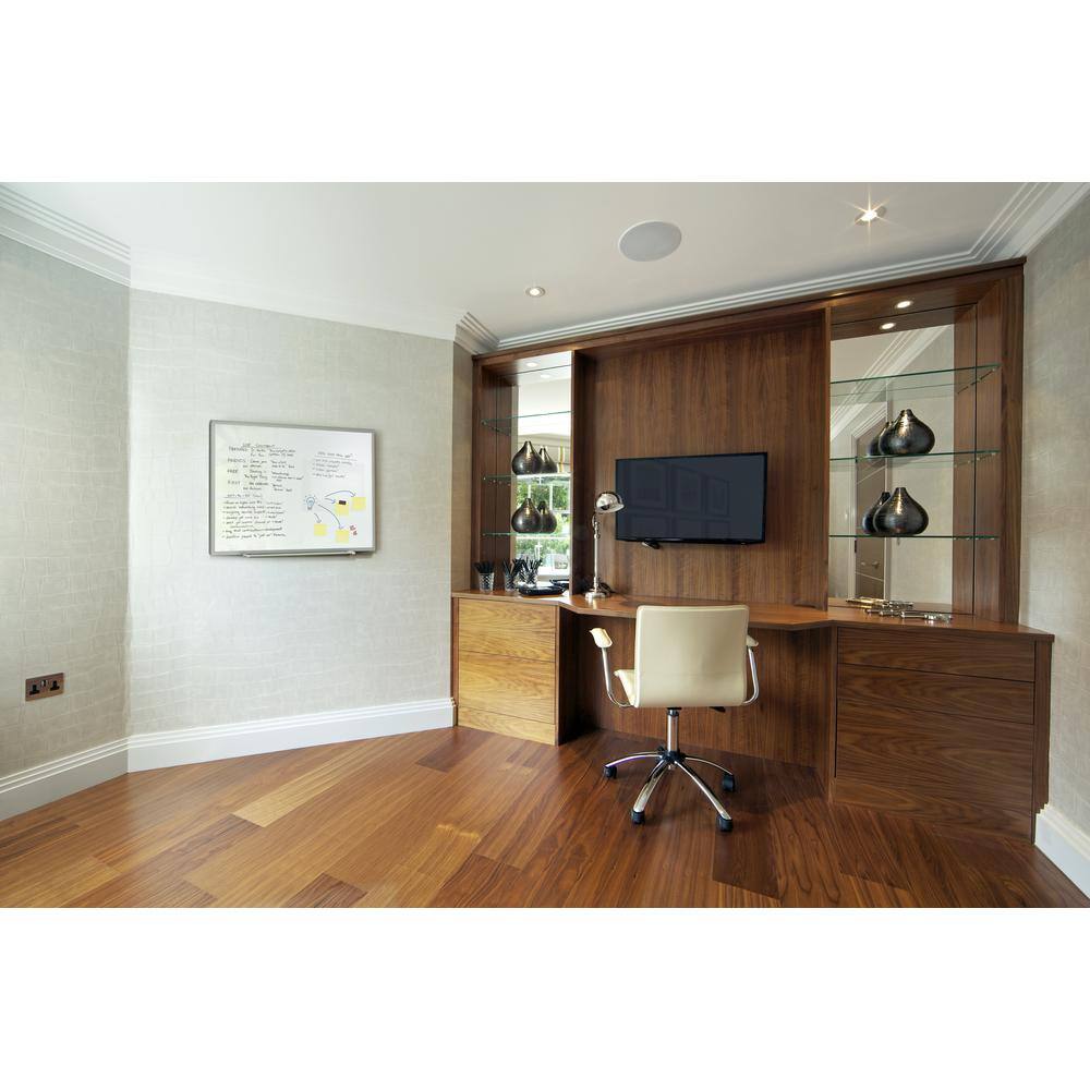 Ghent Non Magnetic Whiteboard with Aluminum Frame, 3'H x 4'W M2-34-1 ...