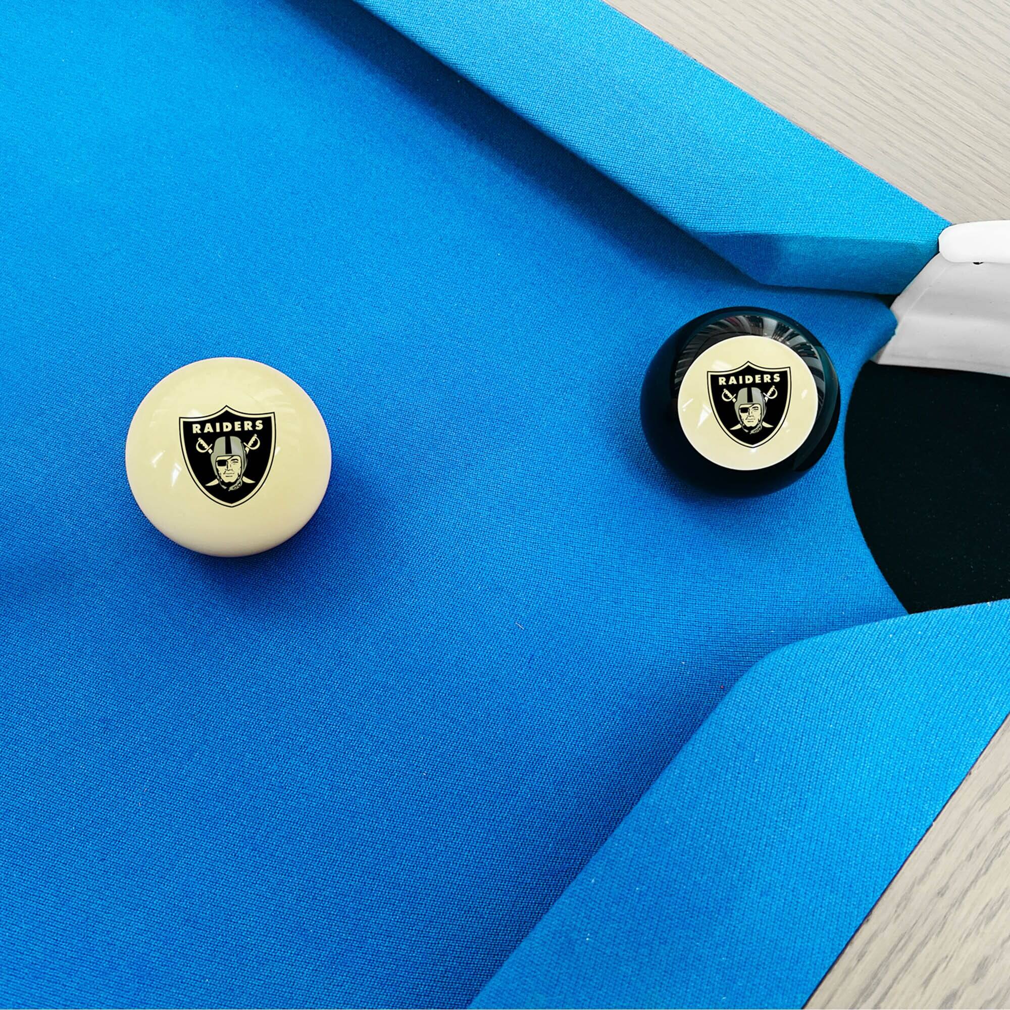 Imperial Las Vegas Raiders Logo Cue Ball & 8 Ball Combo Set White ...