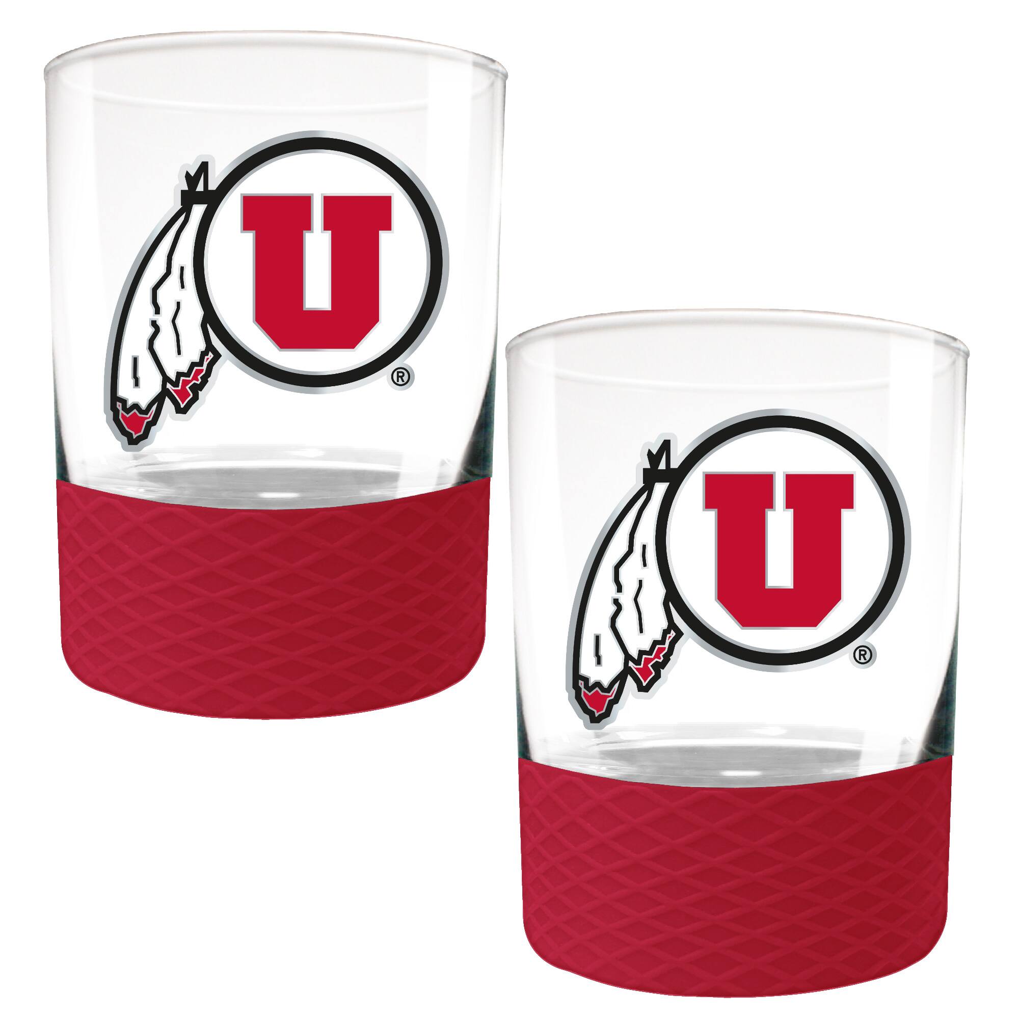 Great American Products Utah Utes 2 Pack 14oz. Rocks Glass Set with ...