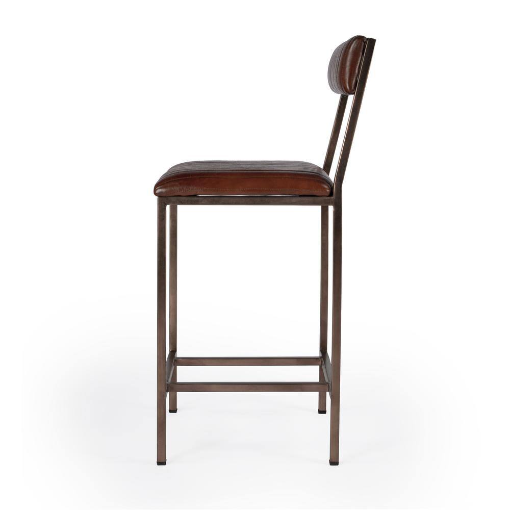 Butler Specialty Houston 24" Leather Counter Stool Medium Brown ...
