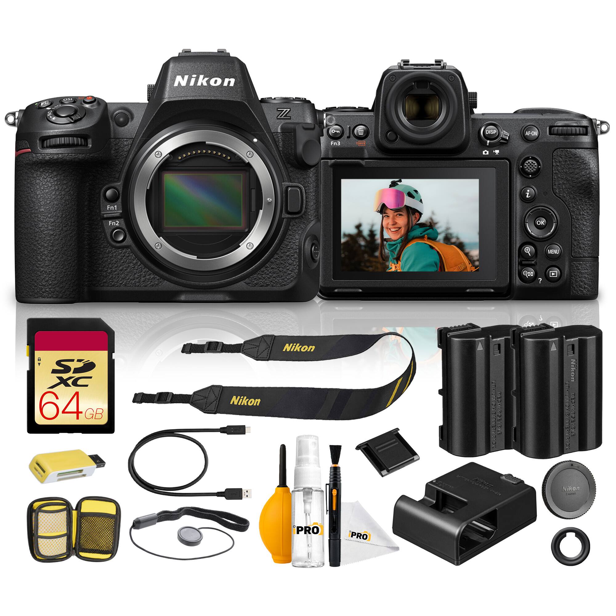 Nikon Z8 Mirrorless Camera 45.7MP FX Stacked Sensor Bundle With ...