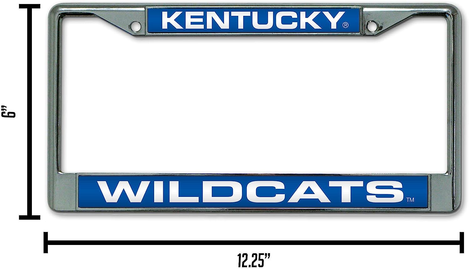 Rico Industries Kentucky Wildcats Chrome Metal (Set of 2) Laser Cut ...
