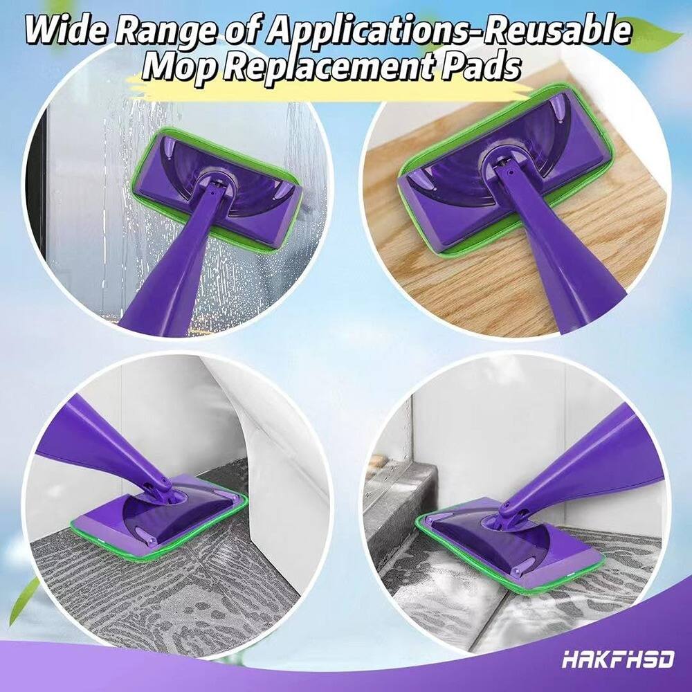 Schertz 8 Pack Reusable Mop Pads for Swiffer WetJet – Microfiber, Wet ...