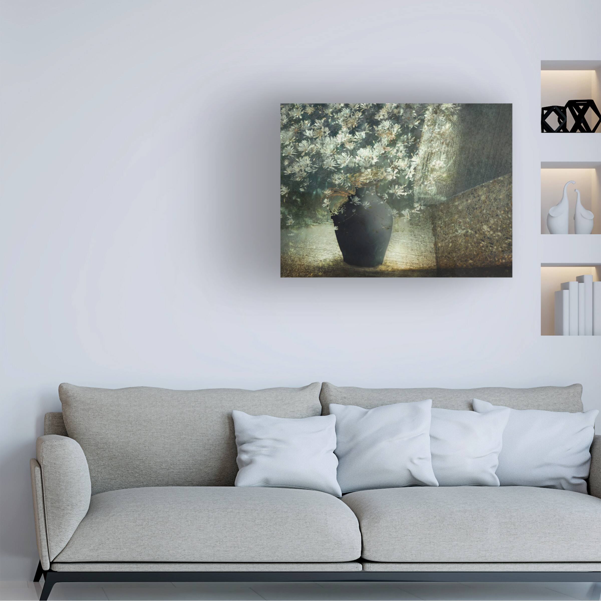 Trademark Fine Art Delphine Devos Floral Still Life Canvas Art 19 x 14 ...