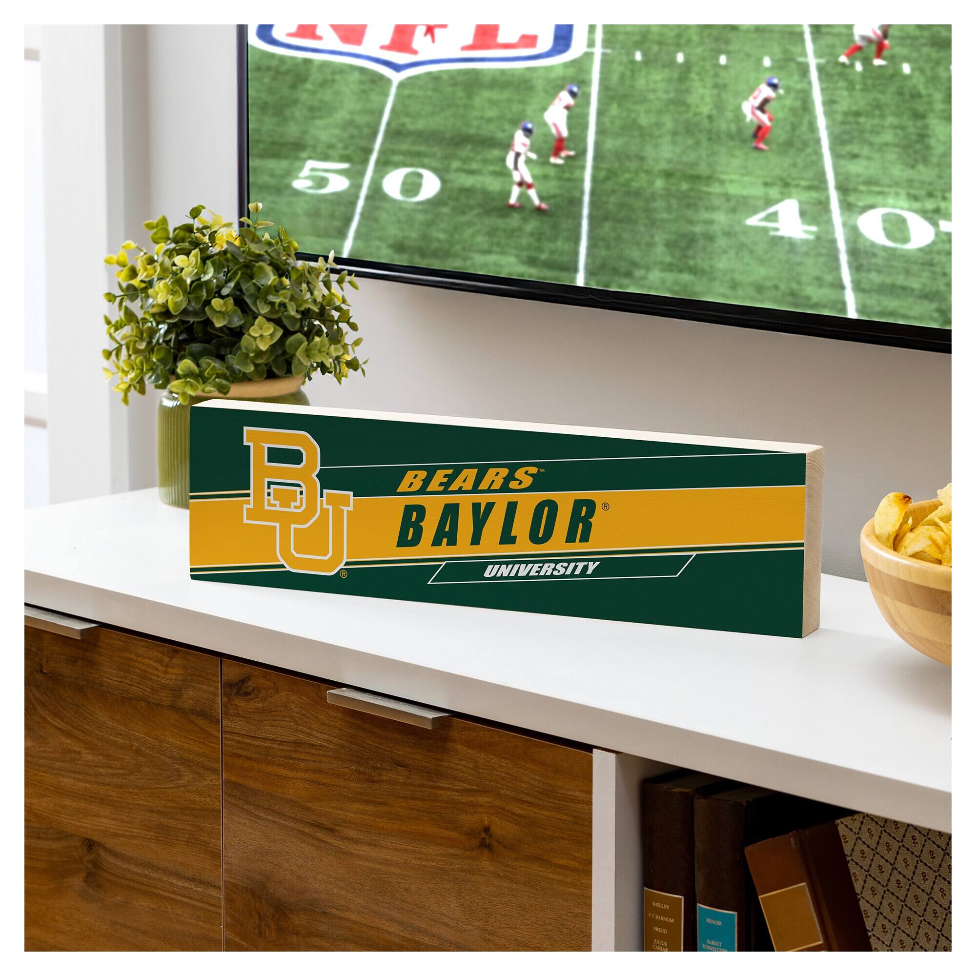 Evergreen Enterprises Baylor Bears 5" x 18" Shadow Logo Wood Mantle ...