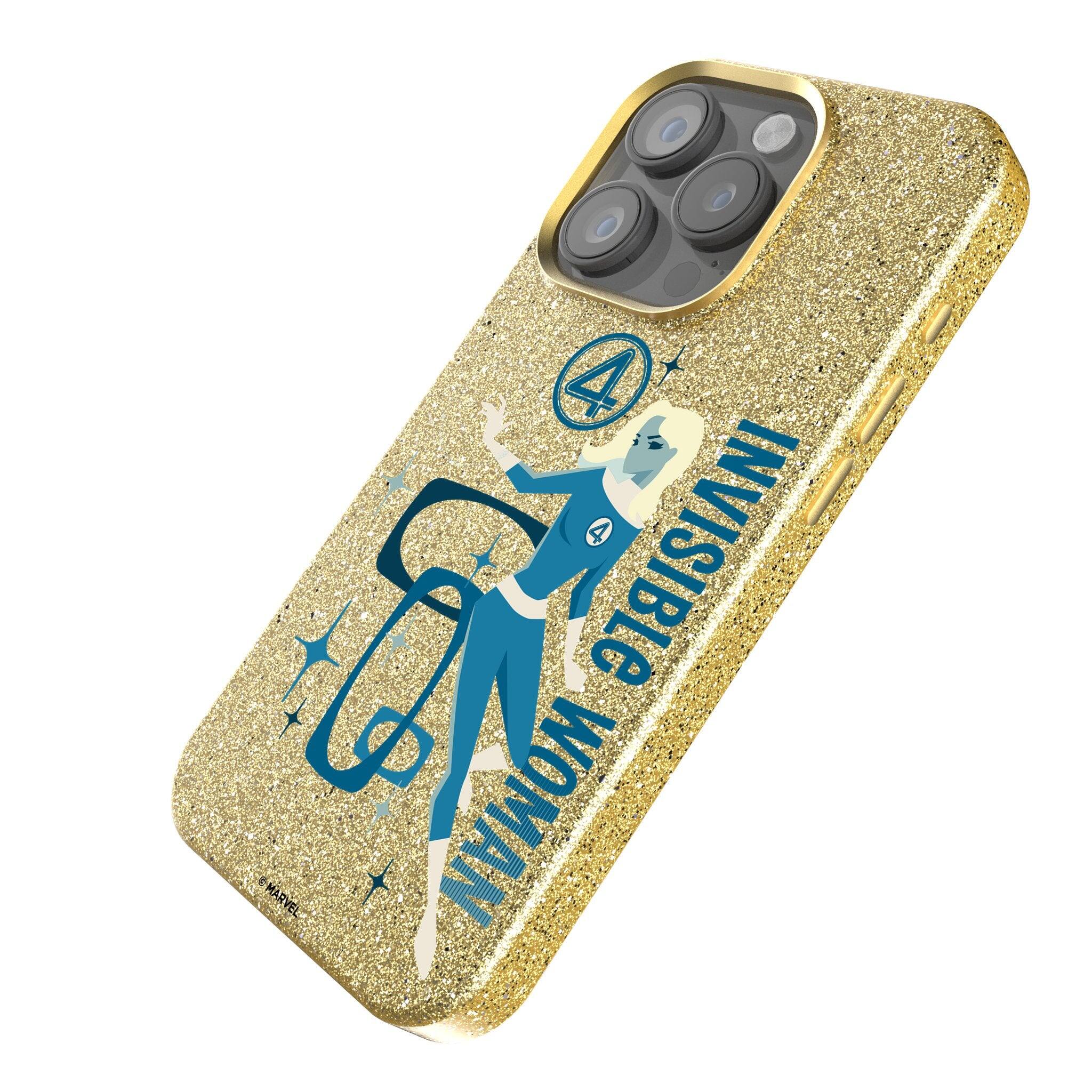 Keyscaper Marvel Badge Gold Bling Phone Case Apple iPhone 16 Pro Max ...