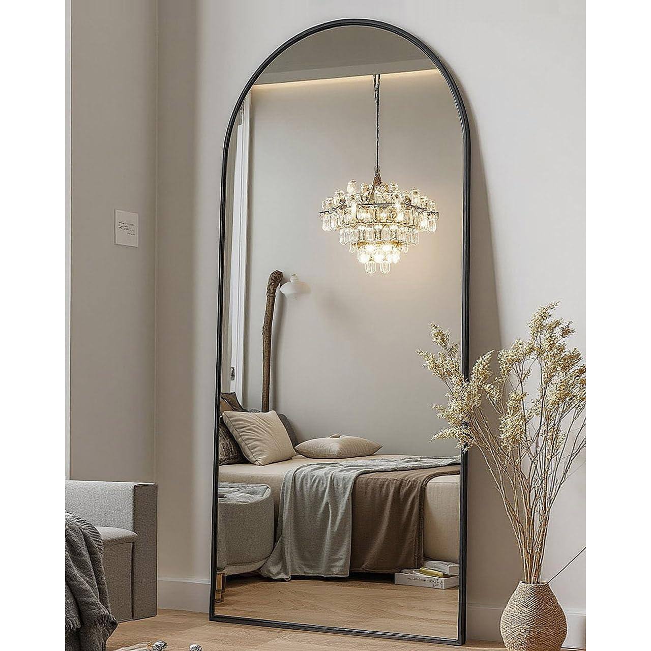 Cedar Assembly 58"x18" Arched Full Length Mirror Wall floor Mounted ...