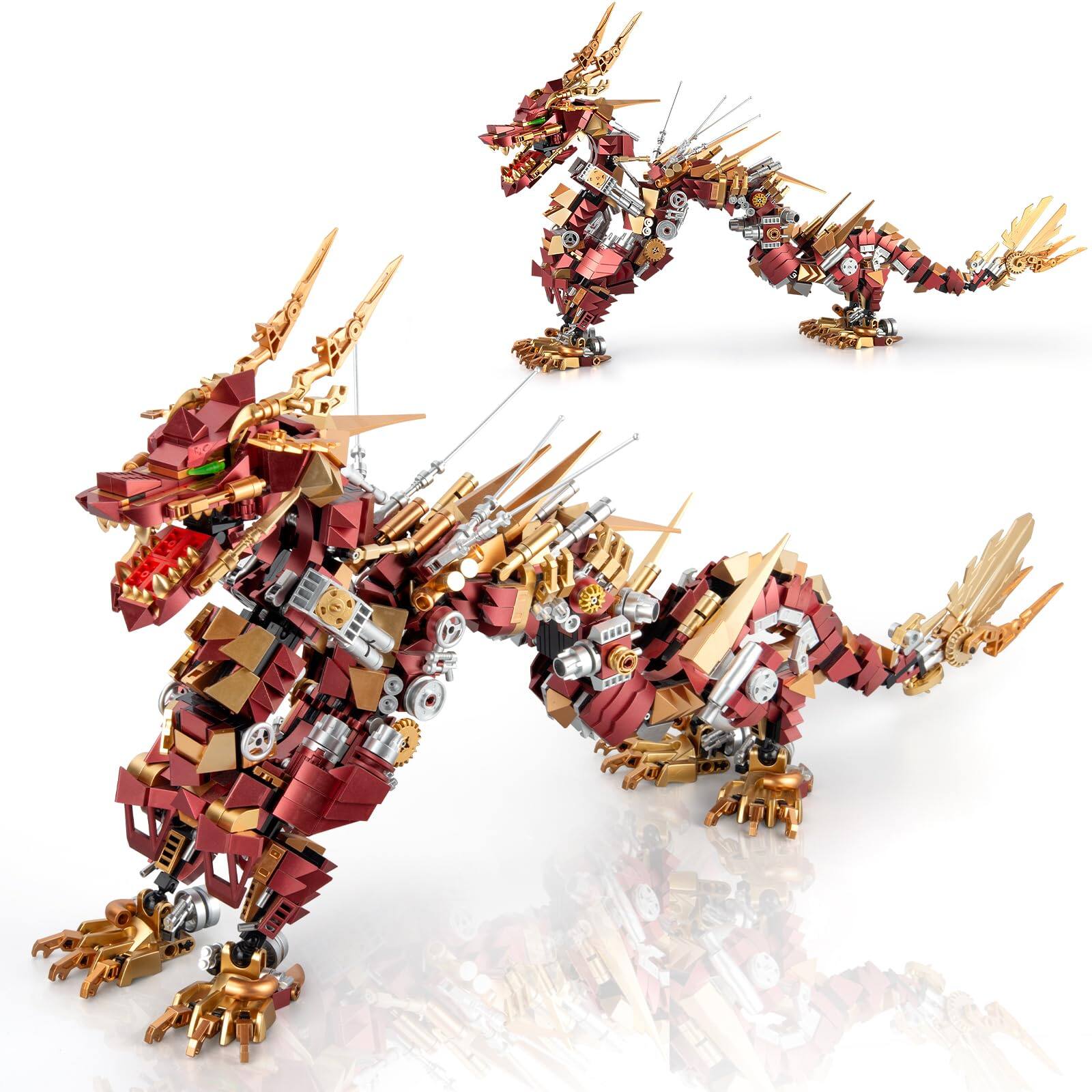 EZTW1 Dragon Building Blocks Sets For Adults Mechanical Animal ...