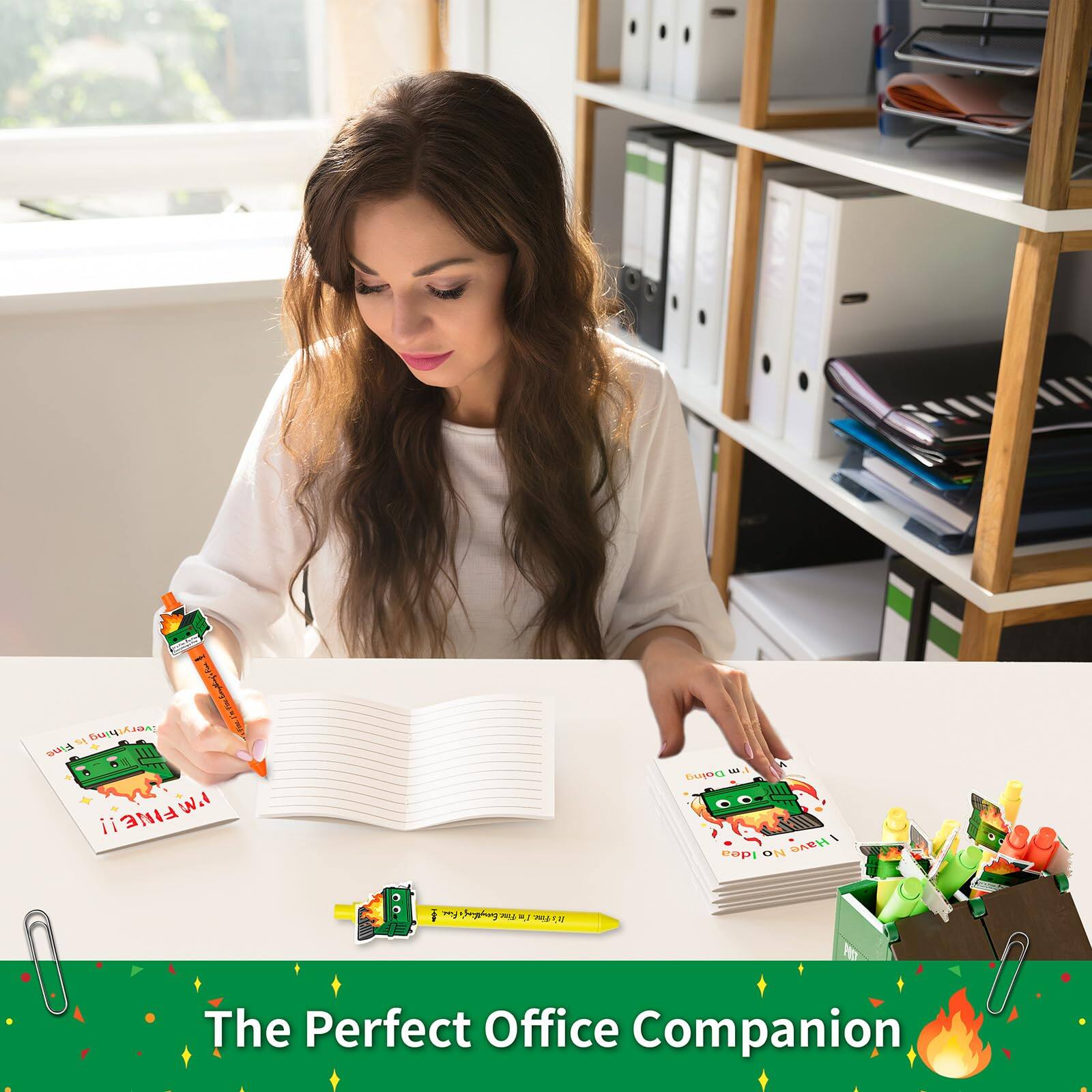 Paradigms Interiors Dumpster Fire Gifts Funny Pens Ballpoint ...