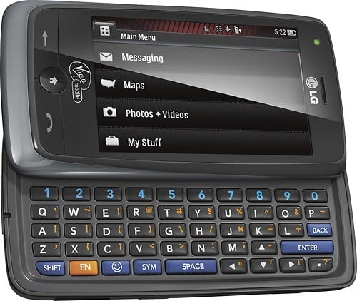 Best Buy: Virgin Mobile LG Rumor Touch No-Contract Mobile Phone Black ...