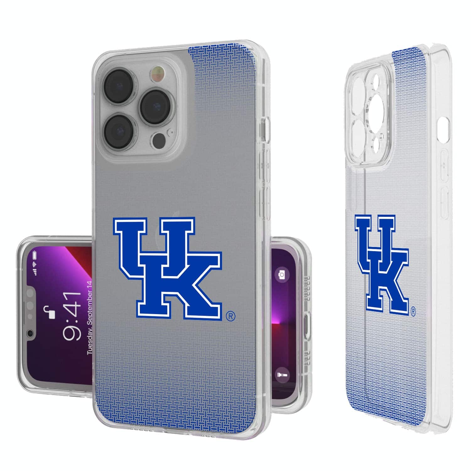 Keyscaper - NCAA - Kentucky Wildcats Linen Logo iPhone Clear - 14 Pro ...