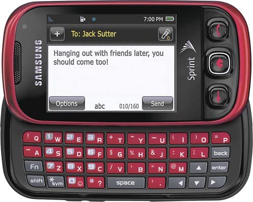 Best Buy: Samsung Seek Mobile Phone Red (Sprint) SPHM350RDS