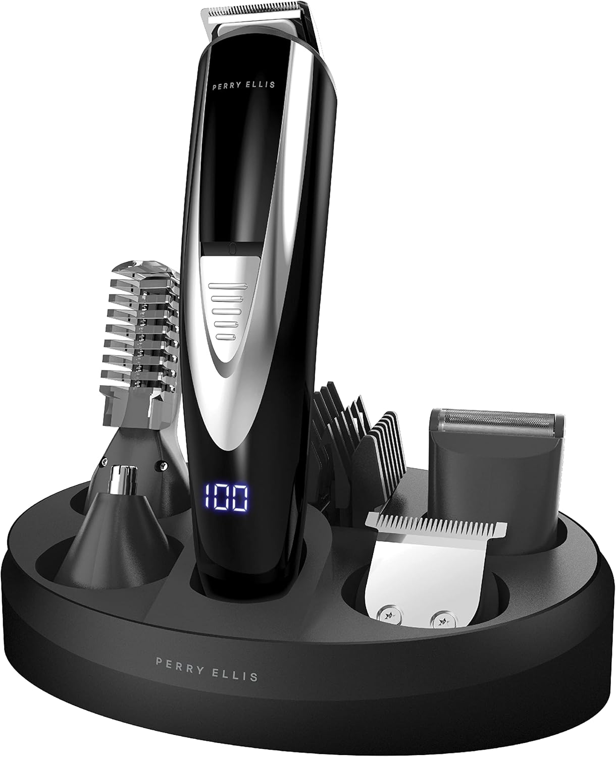 Perry Ellis 16 Piece Men's Grooming Kit, Rechargeable Trimmer, Electric ...