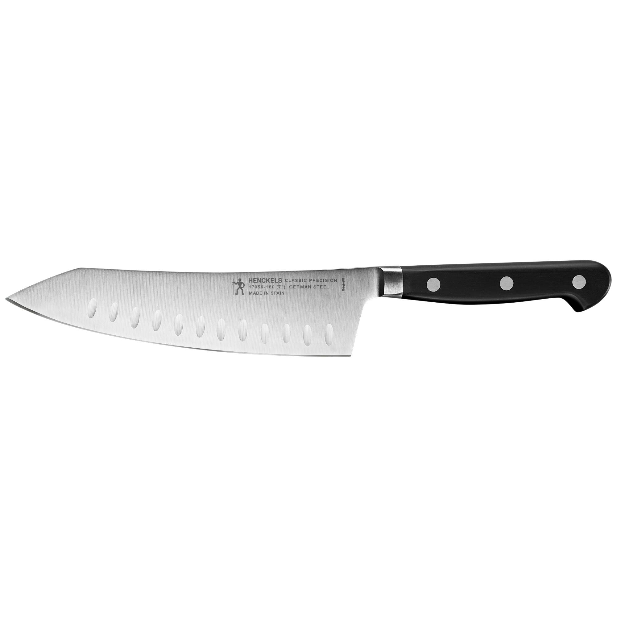 Henckels Classic Precision 7 inch Hollow Edge Rocking Santoku Knife ...