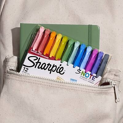 Sharpie S Note Creative Permanent Marker, Chisel Tip, 12/Pack (2117329/ ...