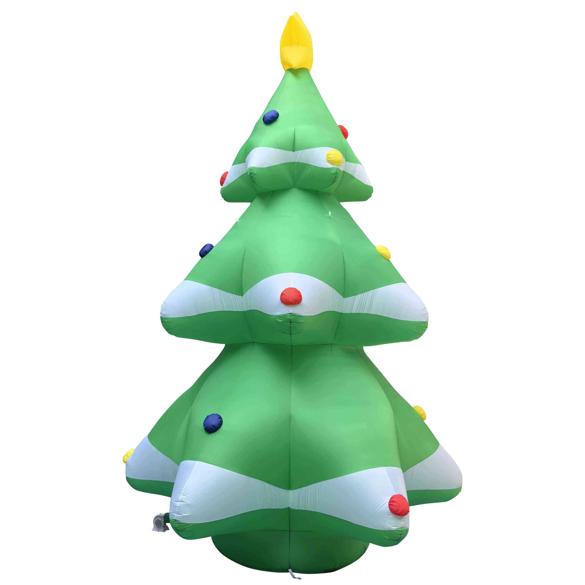 Northlight LED Lighted Inflatable Christmas Tree Commercial Outdoor ...