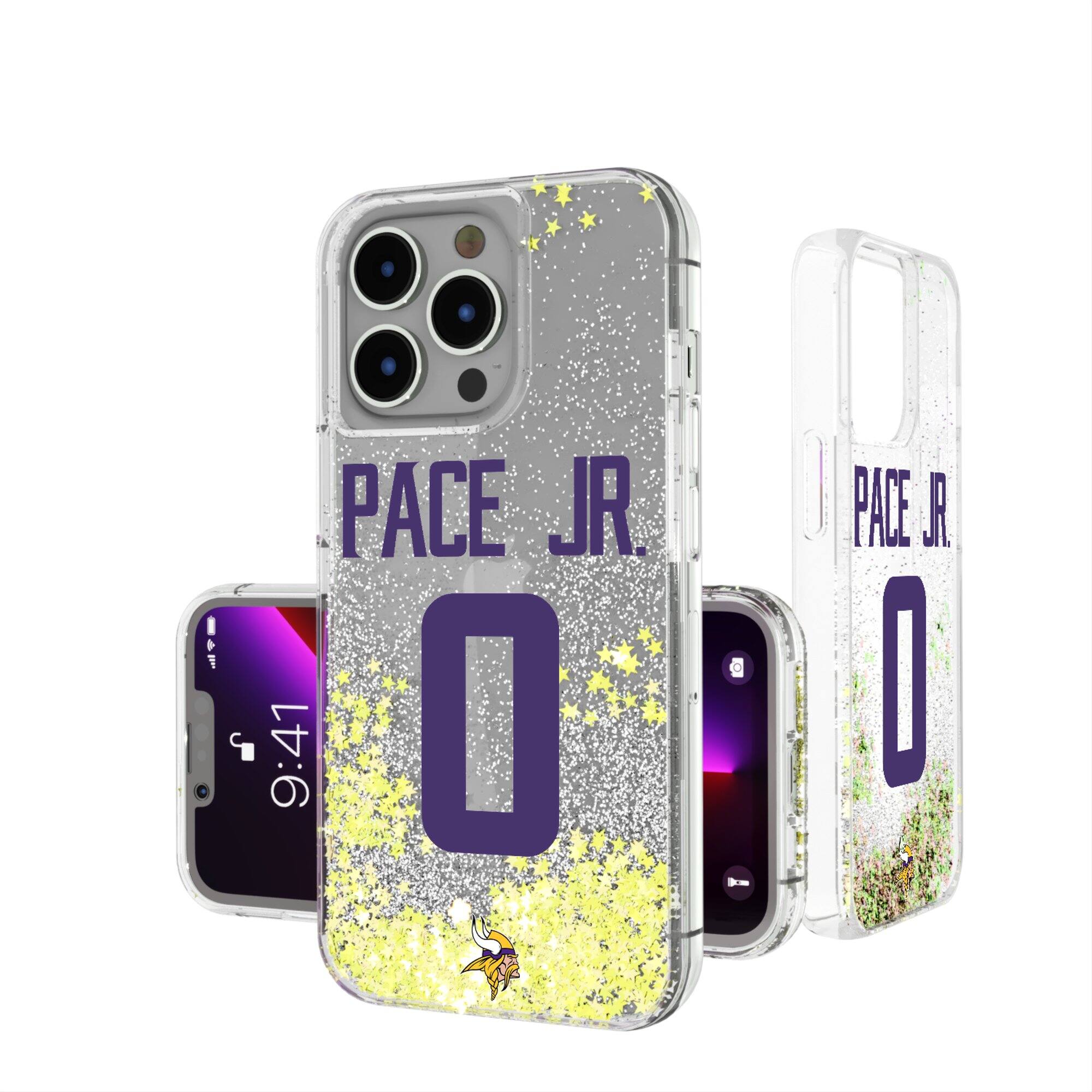 Keyscaper NFL Ivan Pace Jr Minnesota Vikings iPhone Glitter Phone Case ...