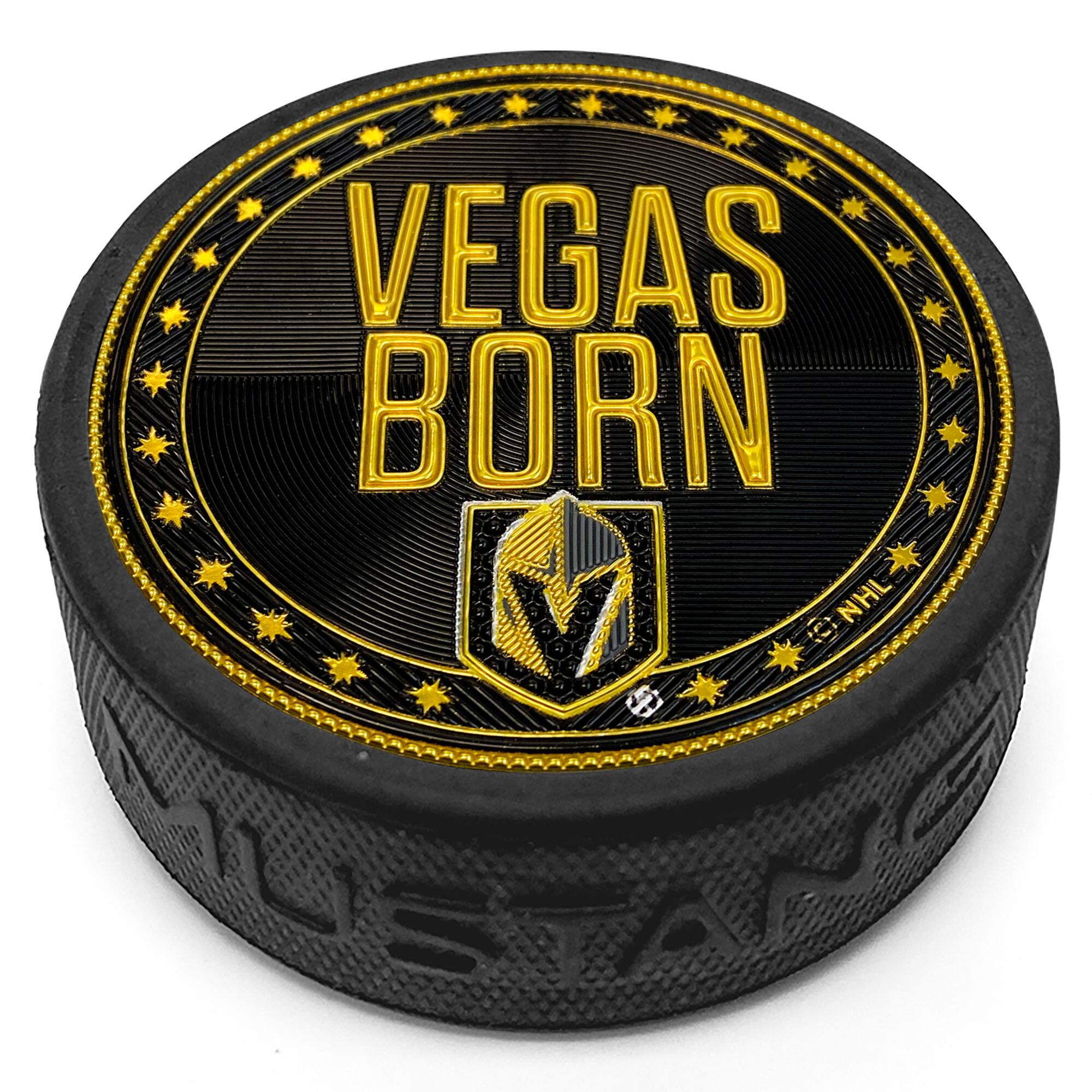 Mustang Drinkware Vegas Golden Knights 3'' Vegas Born Trimflexx Puck ...