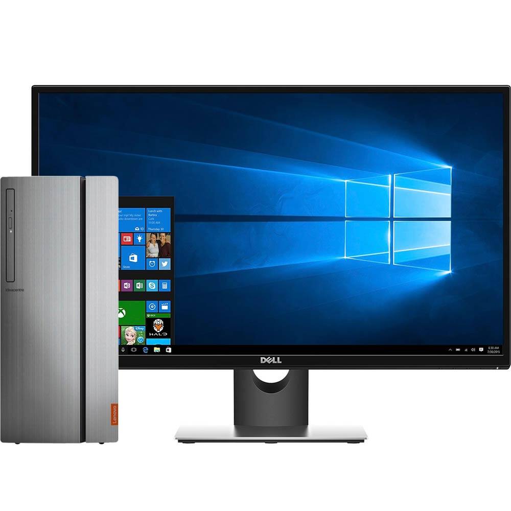 Best Buy: IdeaCentre 720-18ASU 90H10004US Desktop & Dell 27" IPS LED ...