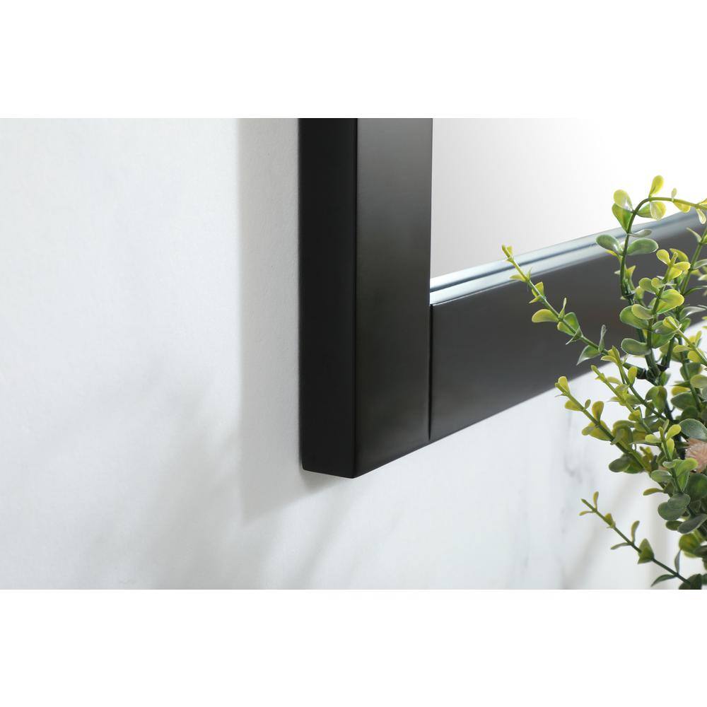 Elegant Decor Aqua vanity mirror 42x36 inch in Black BG3607438 - Best Buy