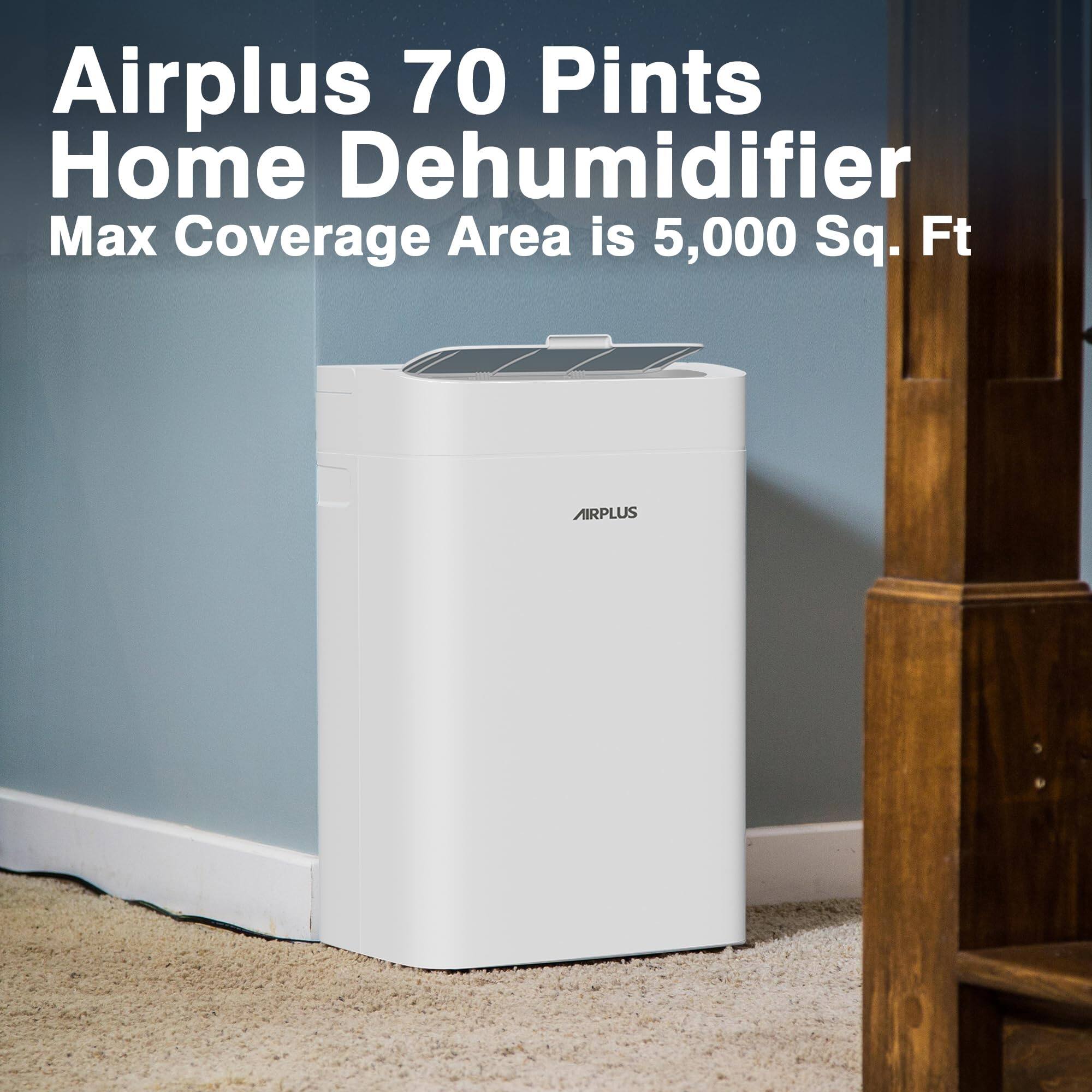 Airplus 32 Pint Dehumidifier with Drain Hose, 2.8L Tank, Quiet ...