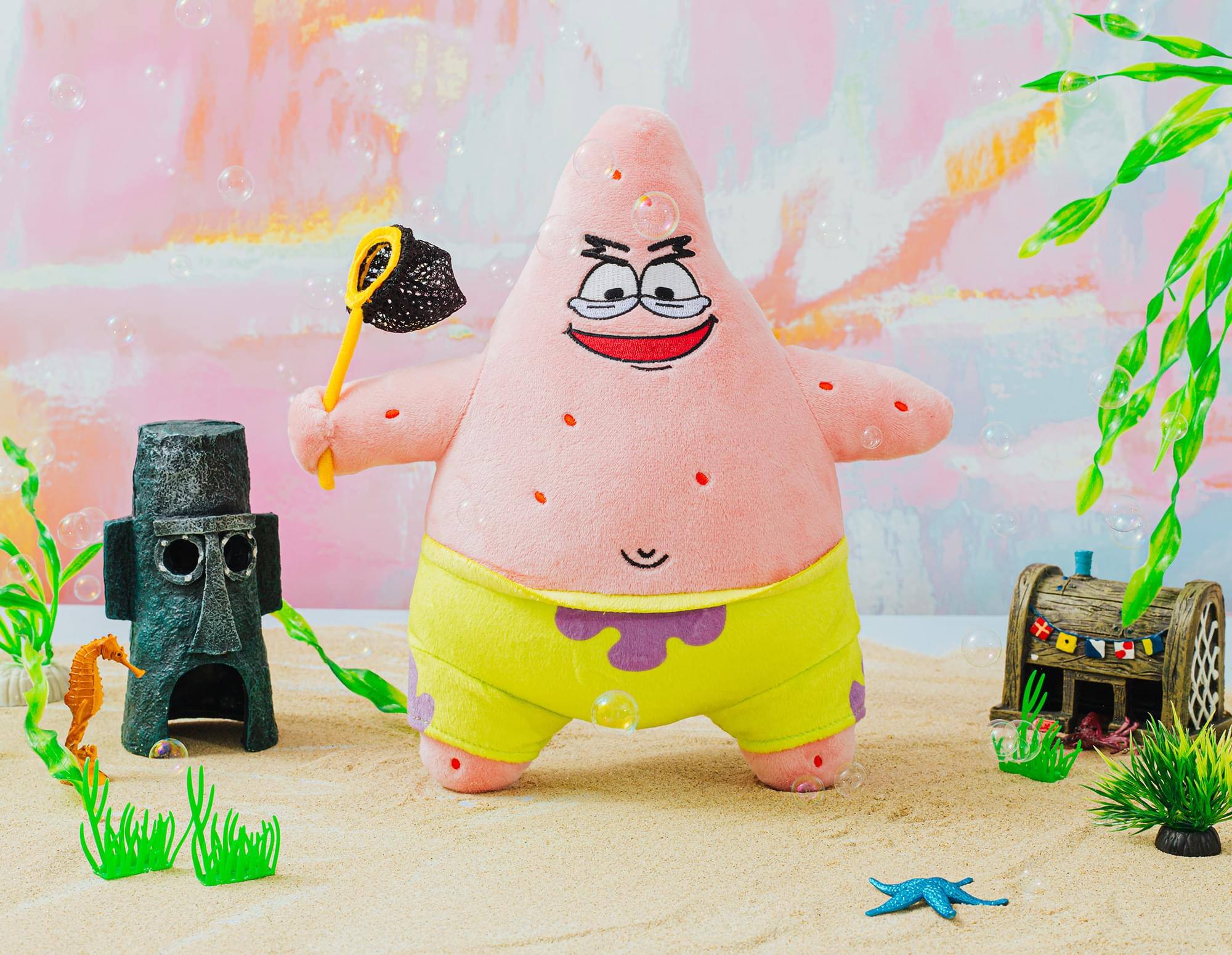 Nickelodeon SpongeBob SquarePants Patrick Star Jellyfishing 10 Inch ...