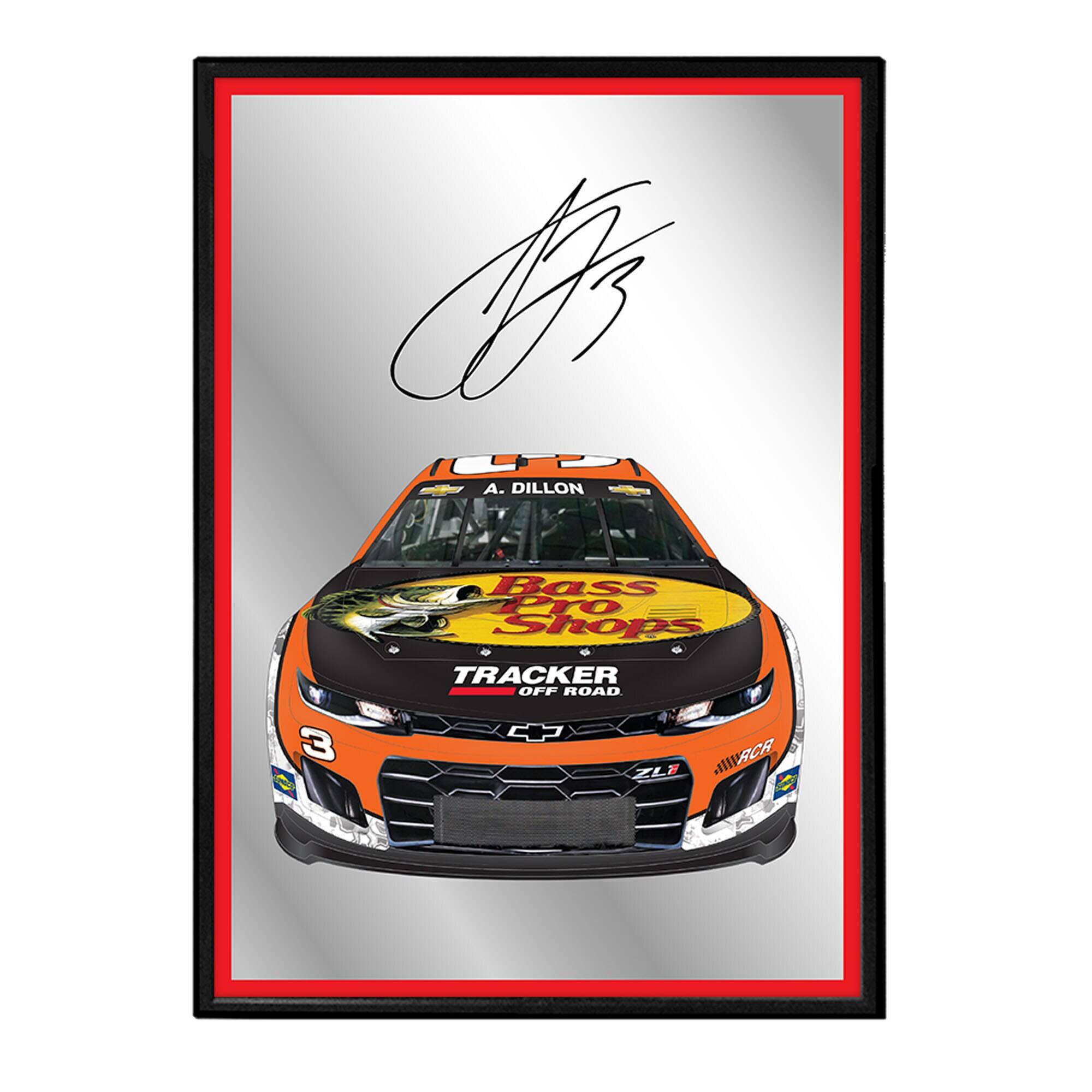 The Fan Brand Austin Dillon 19" x 27" Framed Mirrored Wall Sign ...