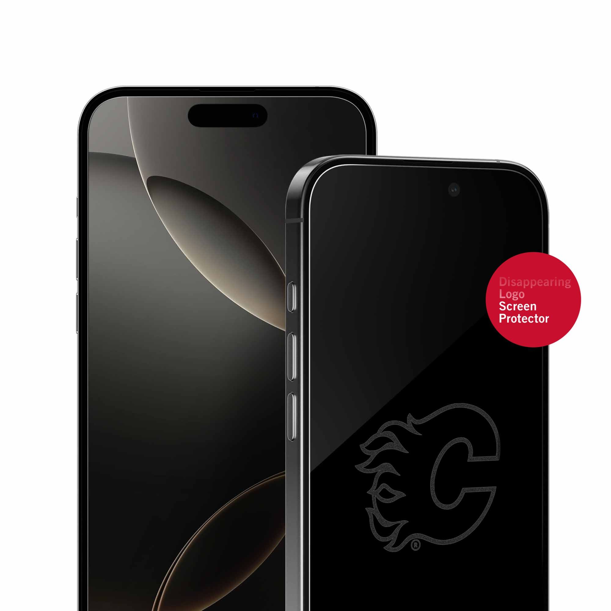 Screen Skinz Calgary Flames Disappearing Logo iPhone Screen Protector ...