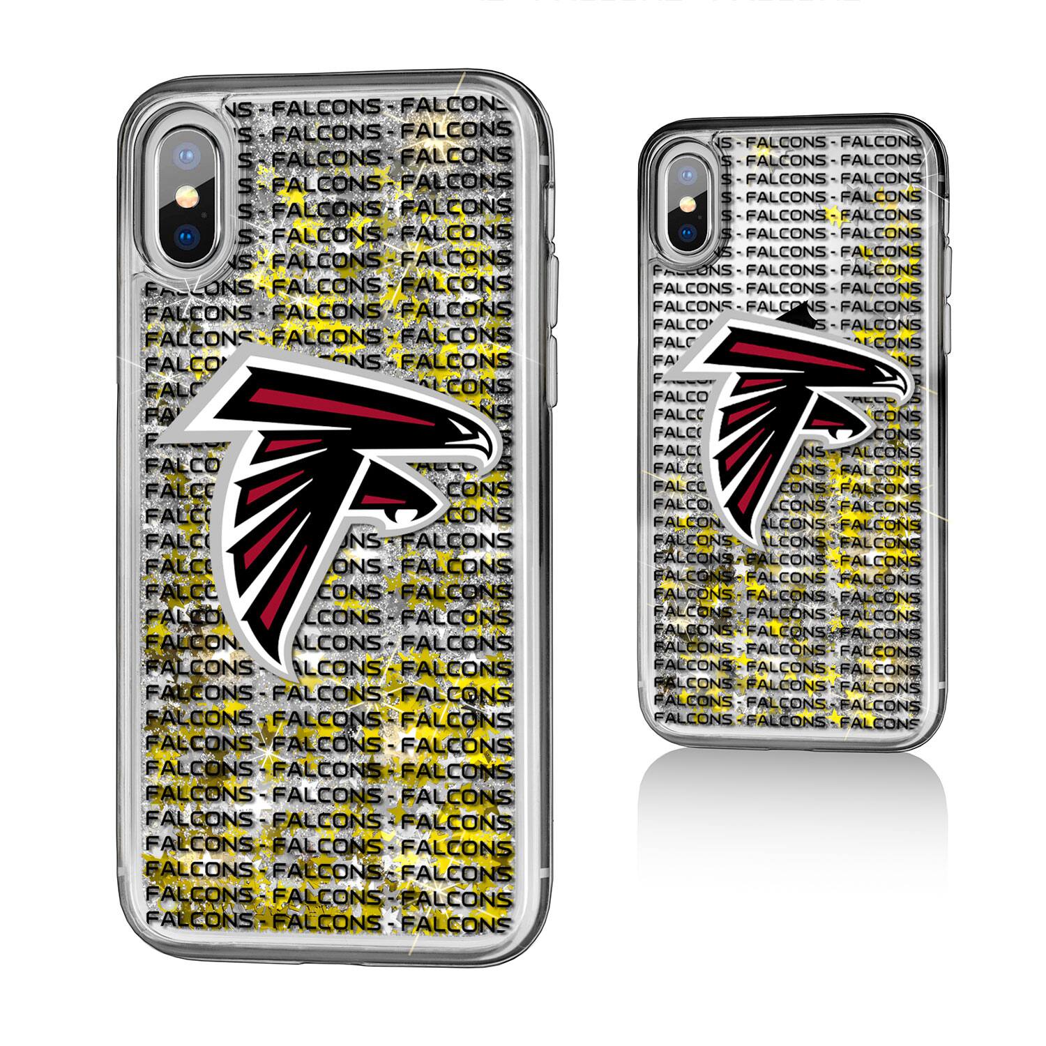 Keyscaper NFL Atlanta Falcons iPhone Text Backdrop Design Glitter Case ...