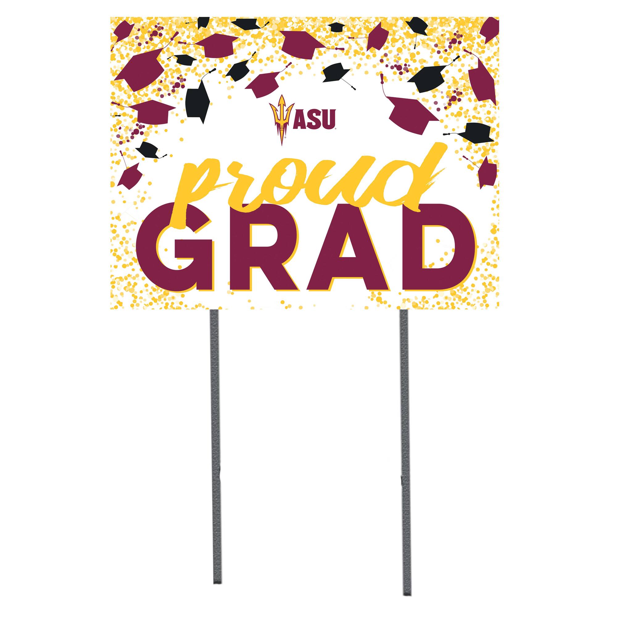 Jardine Arizona State Sun Devils 18'' x 24'' Grad Yard Sign White ...